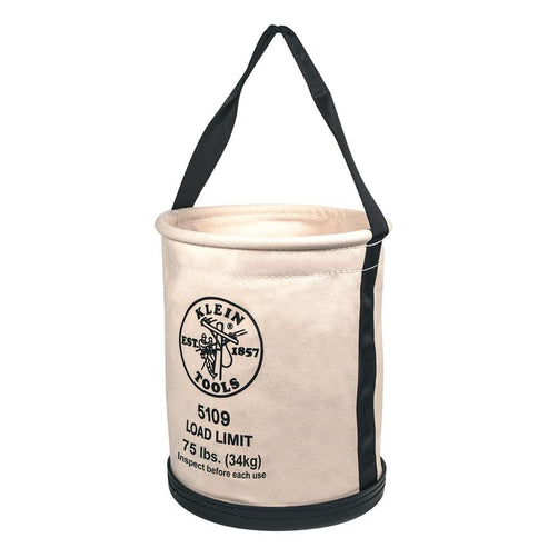 Klein Wide-Opening Canvas Bucket Straight-Wall Tool Bag 5109 - J.L ...